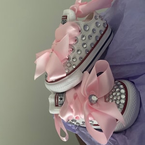 Converses With Pearls.pearls High Top Sneakers. Pearls on - Etsy