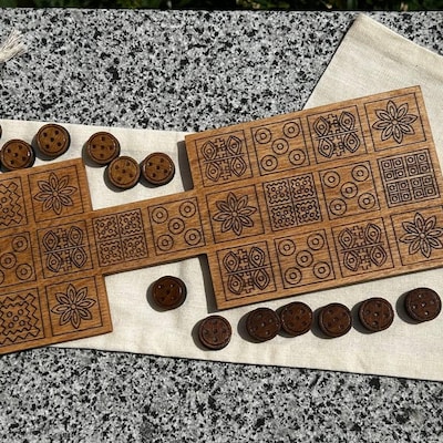 Ludus Duodecim Scriptorum, Ancient Roman Board Games, Handmade Board ...