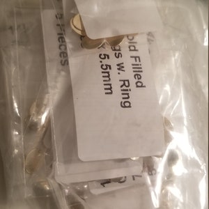 14k Gold Filled Oval Tags, 7mm X 5.5mm, Small Size, Made in USA, Sold ...