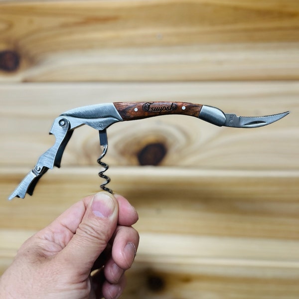 Personalized Wine Key Bottle Opener Custom Engrave Corkscrew Best Gift ...