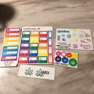 Clear marijuana Monday Hand-lettered Weed - Etsy