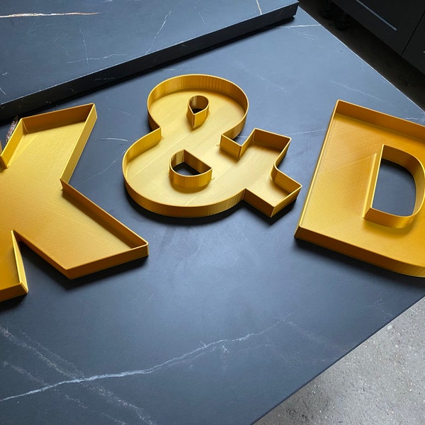 Premium Customisable 3D Printed Fillable Letters Meticulously Crafted ...