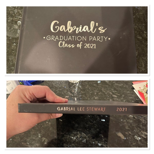 College Graduation Guest Book / High School Graduation Album / Grad ...