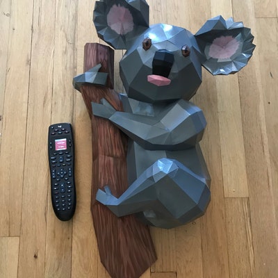 Koala Papercraft Sculpture, Printable 3D Puzzle, Papercraft Pdf ...