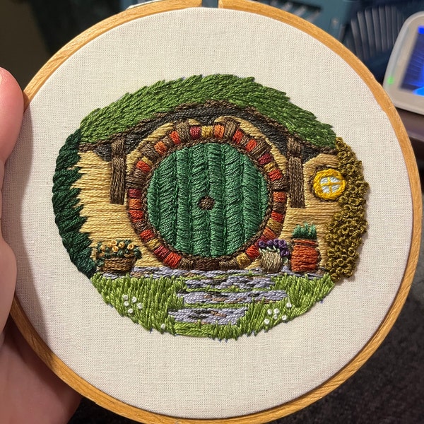 PDF Embroidery Pattern: Hobbit Door, Lotr - Etsy