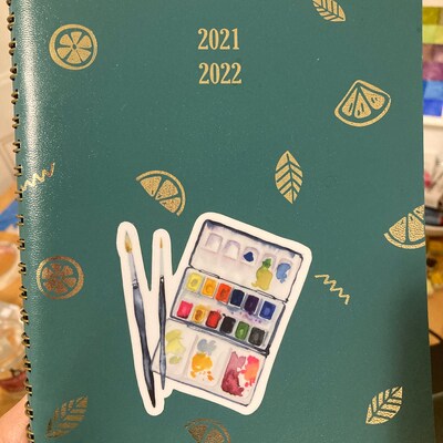 Vinyl Stickers watercolor Palette Cut to Shape - Etsy