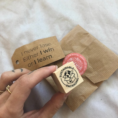 Sustainable Packaging Stamp for Small Business Recycle Stamp - Etsy