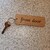 English Bulldog Key Ring Oak Personalised Gift Wooden Keyring Dog Key ...