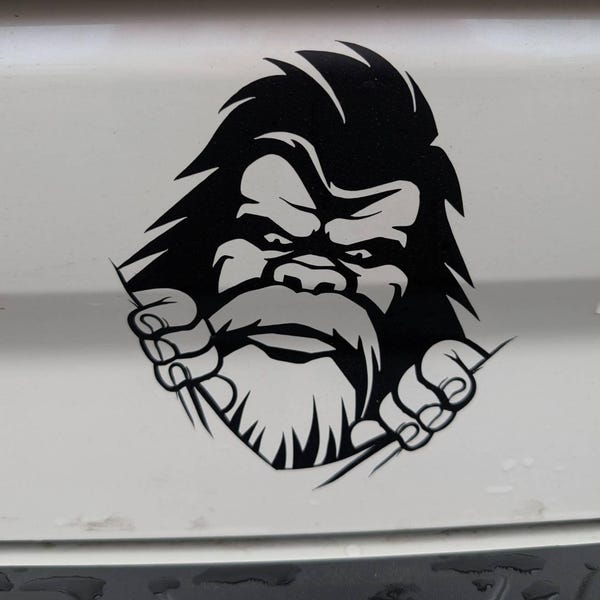 Bigfoot Sasquatch Full Head Squatch Life Vinyl Decal - Etsy
