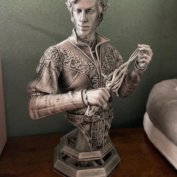 10" Hand Painted Drakeblood 3D Printed Knight Bust Dark Souls 3 - Etsy