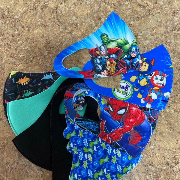 Age 3-8 Elsa Frozen Filter Included 3 Layer Adjustable Cotton Mask ...