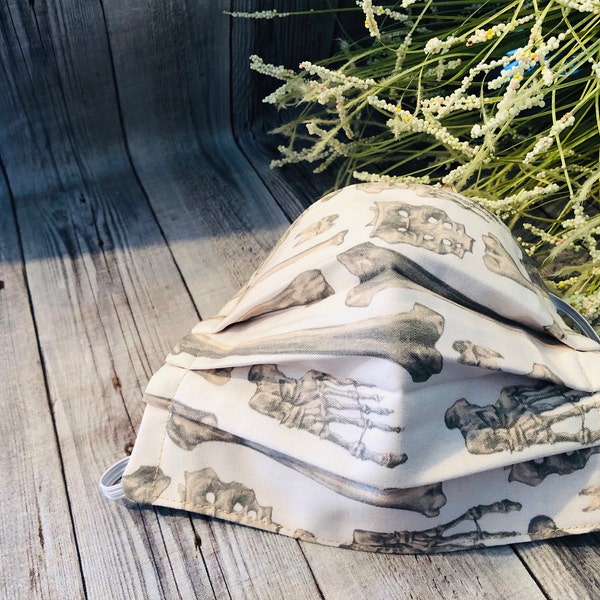 Bones Fabric - Bones by Deborahballingerillustrations - Bones Teeth ...