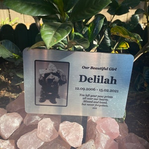 Special Friend Memorial Grave Marker Plaque With Pink | Etsy