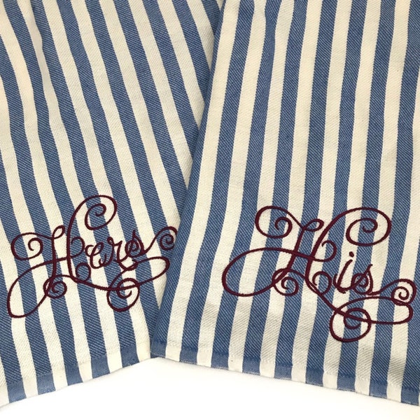Hers Calligraphy Script Embroidery Design for Machine Embroidery ...