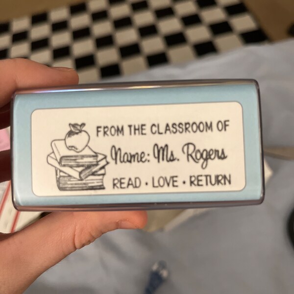 Custom Teacher Stamp - Personalized Classroom Library of Stamp ...