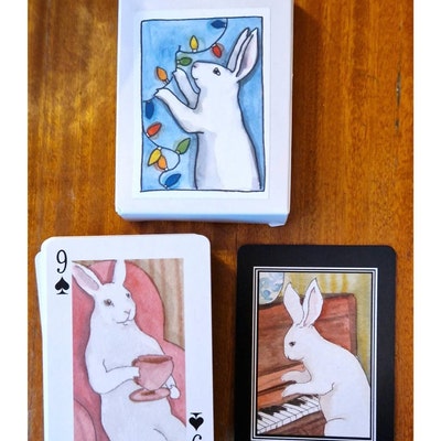The Rabbit Tarot Deluxe Version Animal Art Card Deck - Etsy