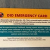 CPTSD Medical Card Pack of Two Crisis Card Emergency Depression Anxiety ...