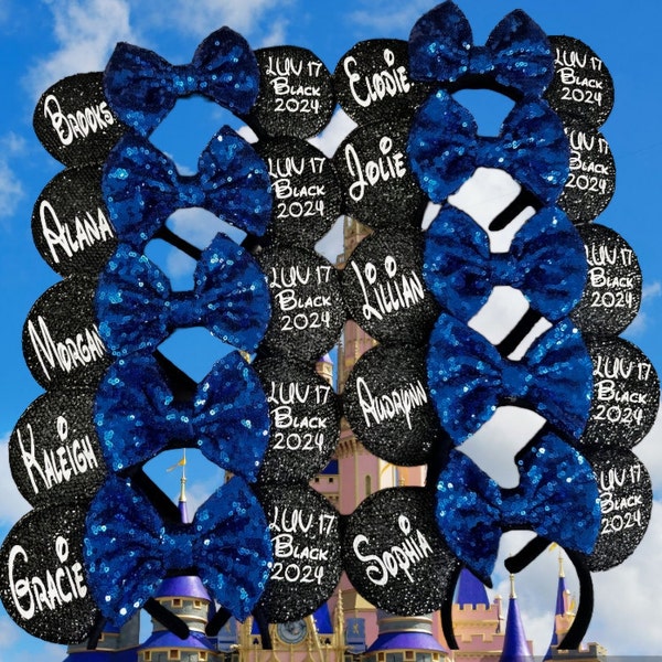 Disney Cheer Summit 2024 Mickey & Minnie Personalized Disney Ears - Etsy
