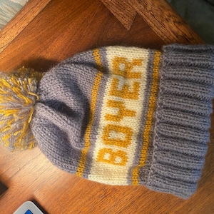 Personalized Hat, Custom Knit Hat, Personalized Knit Beanie, Giant ...