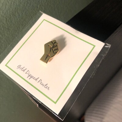 Civil Rights Gold Dipped Pewter Lapel Pin CC653G Civil Rights, Black ...