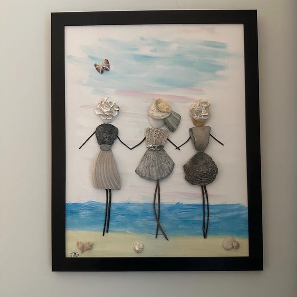 Five Ladies Shell People Art - Etsy