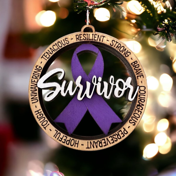 Double Layer Cancer Bundle Svg, Wall Hanging or Ornament Digital File ...