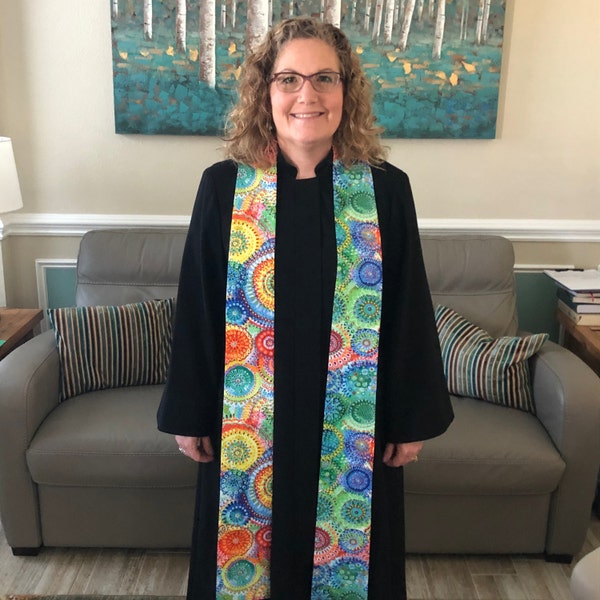 Clergy Stole With Vibrant Colors, Reversible and a Wonderful Design ...