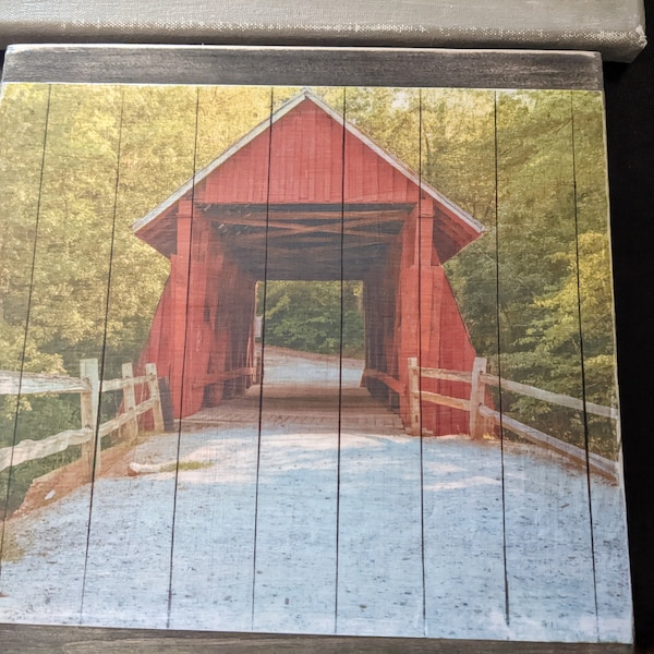 Covered Bridge Download, Printable Download, Print, Picture Frame, Wall ...