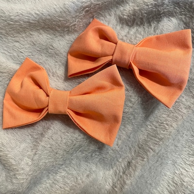 Fox Bow Fox Hair Bow Fall Hair Bow Animal Bow Hand Tied - Etsy