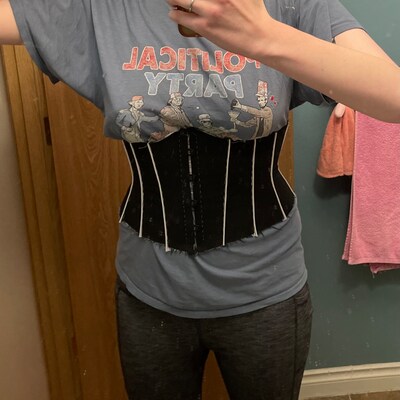 1890's Curvy Victorian Mid-bust Corset Pattern PDF - Etsy