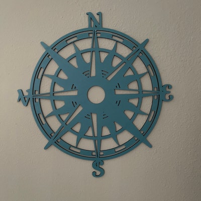 Wooden Compass Sign, Nautical Decor, Compass Decor, Beach Decor ...