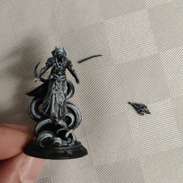 Elf Archmage Male Warlock Miniature | 28mm-75mm | Resin 3D Printed D&D ...
