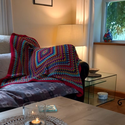 Childrens Sewing / Cross Stitch Kit With Binca Fabric, Blunt Needle and ...