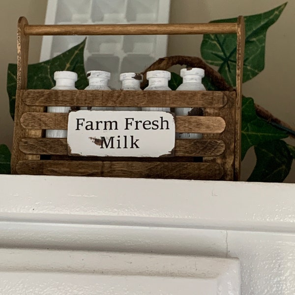 Farmhouse Tier Tray Milk Crate / Mini Farmhouse Milk Crate / Vintage ...