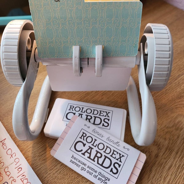 Mini Rolodex Dividers - 1 Letter per Card - Multi Pattern - Etsy
