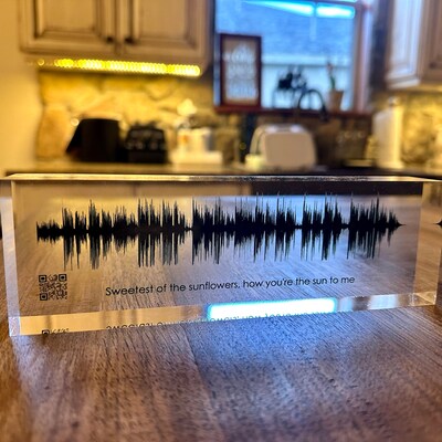 Soundwave Art Customized Gifts Any Personal Recording or Song on ...