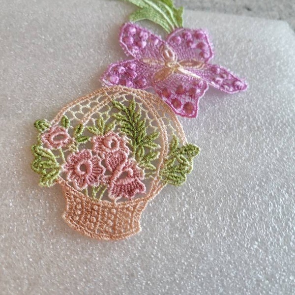 Mixed Venise Lace Kit, Crazy Quilt Lace, Junk Journal Lace, Hand Dyed ...