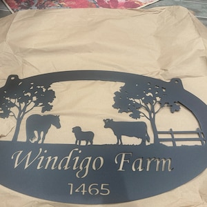 Metal Farm Sign Cattle Farm Signbarn Cow Calf Chicken - Etsy