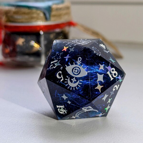 Sakura Dream. OVERSIZED D20. 30mm Face to Face Chonk. Liquid Core ...