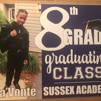 8th Grade Graduation Photo Yard Sign Wire Stake Incl, Senior 2023 ...