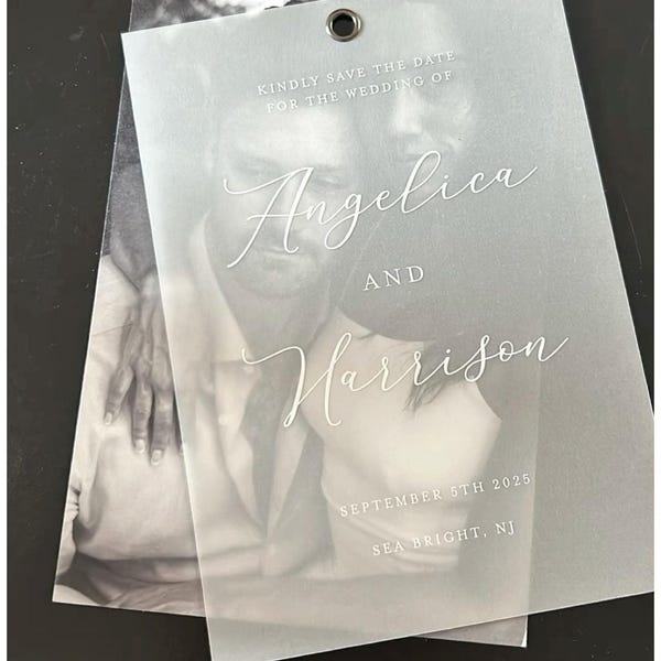 Classic Vellum Wedding Invitations, Printed Vellum Invitation Inserts ...