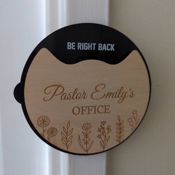 Personalized Work From Home Privacy Sign. Customizable 4 Sides Do Not ...