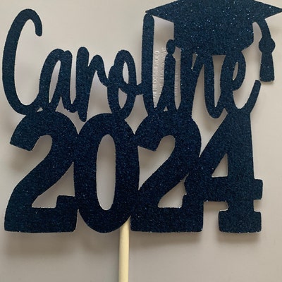 Class of 2024 Cake Topper, 2024 Cake Topper, 2024 Graduation Party ...
