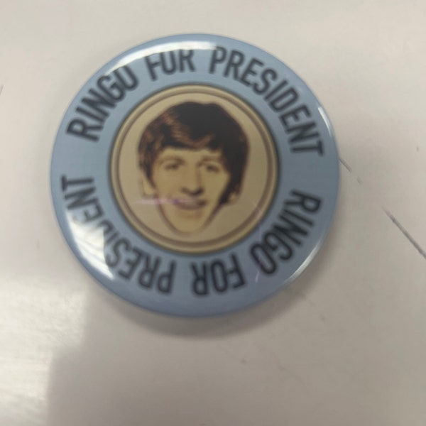 Ringo Starr for President Vintage Badge/ Pin/ Button - Etsy