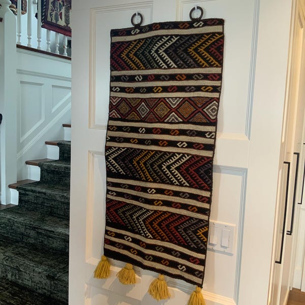 Antique AVAR Kilim , Antique Kilim Rug, Ethnic Kilim Rug, Wide Kilim ...