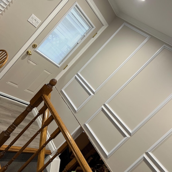 Wall Molding Package Ready to Assemble Wall Paneling Kit Pre-cut ...