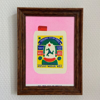 A 30 X 40 Cm Riso Print of an Open Sign - Etsy