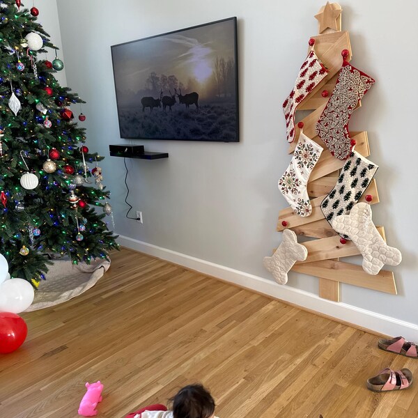 Stocking Tree (wall Mounted) - Etsy
