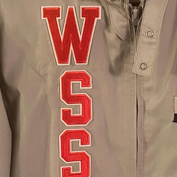 New, "red" 3" Embroidered Letter W/ White Felt, Varsity Letter Patch, 1 ...