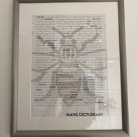 Manchester Quote Phrase Dictionary Print Poster in A1, A2, A3 or A4 ...